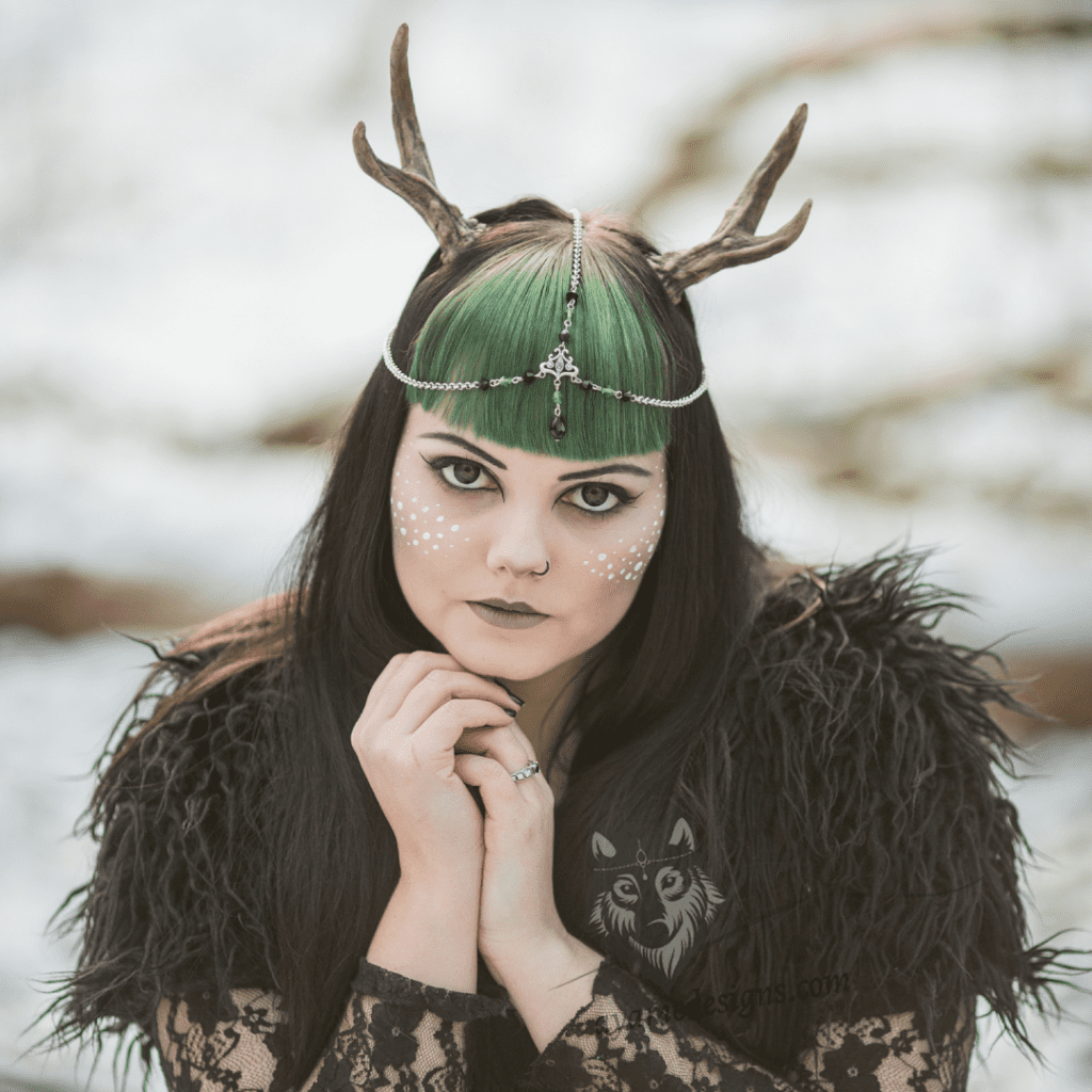 Layla Stainless Steel Beaded Circlet / Head Chain - Ayame Designs